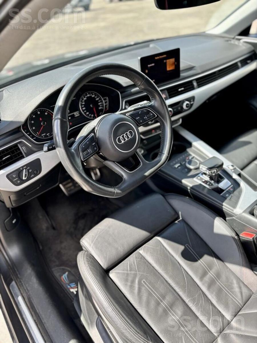 Grey Audi A4 2019 in Liepaja, with an engine capacity of 2.00 L and mileage of 270 thousand km for 14199 €, photo 5 on AUTOMOTO.COM.LV