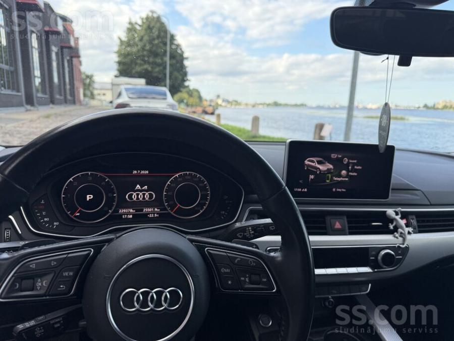 Grey Audi A4 2019 in Riga, with an engine capacity of 2.00 L and mileage of 229 thousand km for 15000 €, photo 3 on AUTOMOTO.COM.LV