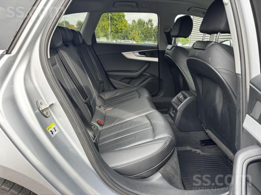Grey Audi A4 2019 in Riga, with an engine capacity of 2.00 L and mileage of 151 thousand km for 16900 €, photo 12 on AUTOMOTO.COM.LV