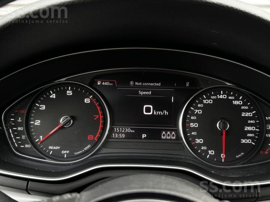 Grey Audi A4 2019 in Riga, with an engine capacity of 2.00 L and mileage of 151 thousand km for 16900 €, photo 16 on AUTOMOTO.COM.LV