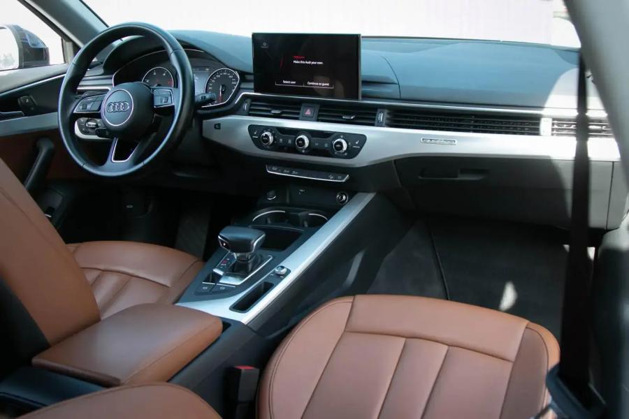 Grey Audi A4 2019 in Tukums, with an engine capacity of 2.00 L and mileage of 282 thousand km for 15990 €, photo 10 on AUTOMOTO.COM.LV