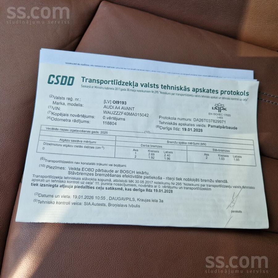 Серый Ауди А4 2020 в Даугавпилс, объемом двигателя 2.00 л и пробегом 0 тыс. км за 20850 €, фото 32 на AUTOMOTO.COM.LV