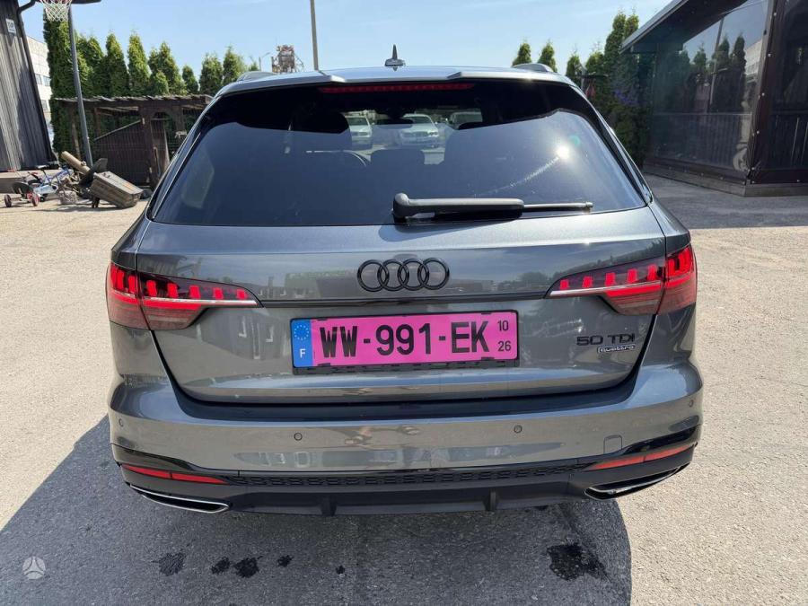 Grey Audi A4 2020 in Utena, with an engine capacity of 2.97 L and mileage of 250 thousand km for 16700 €, photo 6 on AUTOMOTO.COM.LV