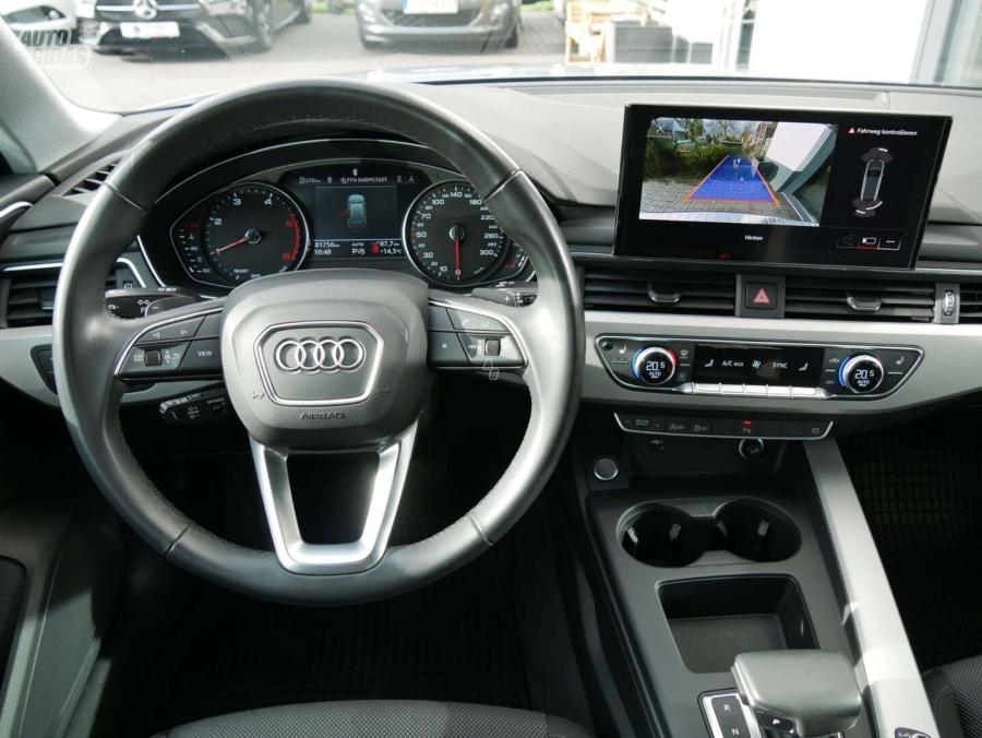 Grey Audi A4 2021 in Kaunas, with an engine capacity of 2.00 L and mileage of 83 thousand km for 29559 €, photo 15 on AUTOMOTO.COM.LV