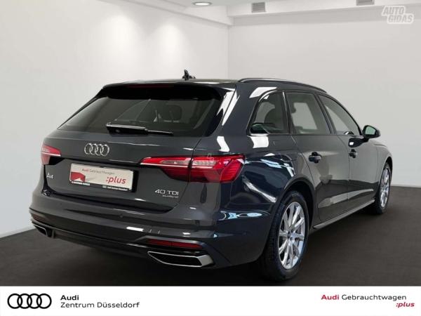 Grey Audi A4 2021 in Kaunas, with an engine capacity of 2.00 L and mileage of 53 thousand km for 31659 €, photo 5 on AUTOMOTO.COM.LV