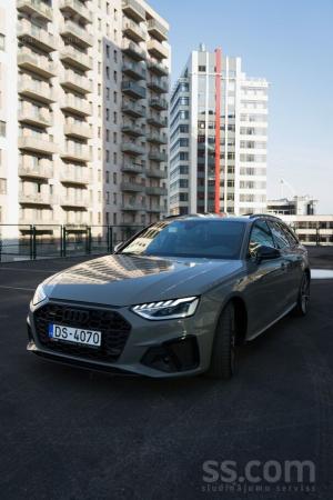 Grey Audi A4 2021 in Riga, with an engine capacity of 2.00 L and mileage of 274 thousand km for 25500 €, photo  on AUTOMOTO.COM.LV
