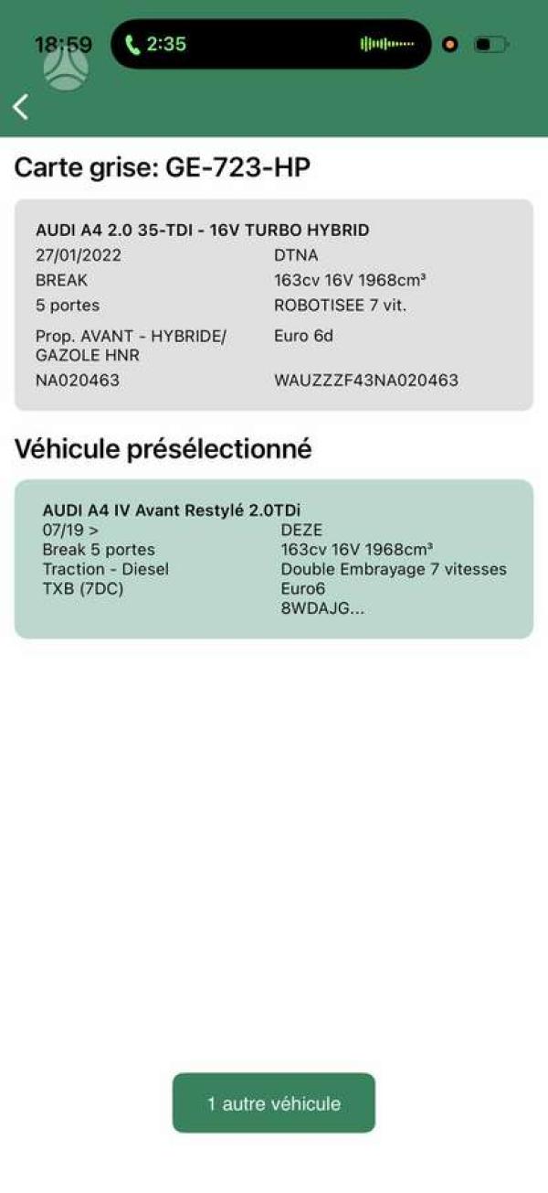 Pelēks Audi A4 2022 Viļņa, ar dzinēja tilpumu 1.97 L un nobraukumu 265 tūkst. km par 14700 €, foto 8 vietnē AUTOMOTO.COM.LV