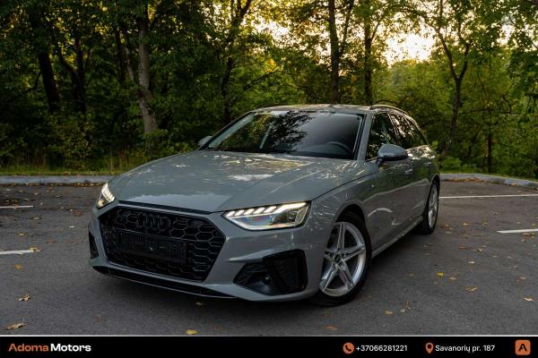 Audi A4 2022 in Kaunas on AUTOMOTO.COM.LV Grey Audi A4 2022 in Kaunas, with an engine capacity of 1.97 L and mileage of 202 thousand km for 20350 €, photo 4 on AUTOMOTO.COM.LV