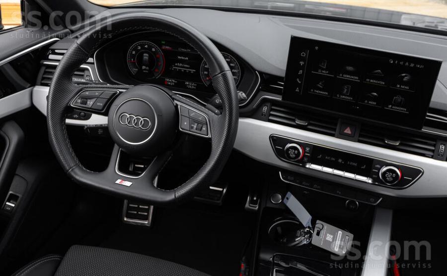 Grey Audi A4 2023 in Jelgava, with an engine capacity of 2.00 L and mileage of 195 thousand km for 21900 €, photo 10 on AUTOMOTO.COM.LV