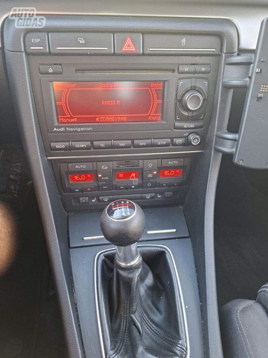 Audi A4 2008 in Vilnius, with an engine capacity of 2.00 L and mileage of 388 thousand km for 1200 €, photo 7 on AUTOMOTO.COM.LV