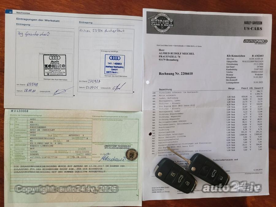 Красный Ауди А4 2006 в Таллин, объемом двигателя 2.70 л и пробегом 0 тыс. км за 5950 €, фото 11 на AUTOMOTO.COM.LV