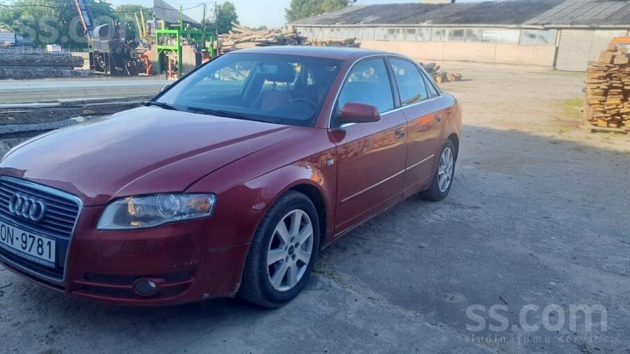 Sarkans Audi A4 2007 Valmiera, ar dzinēja tilpumu 2.00 L un nobraukumu 260 tūkst. km par 2100 €, foto 1 vietnē AUTOMOTO.COM.LV