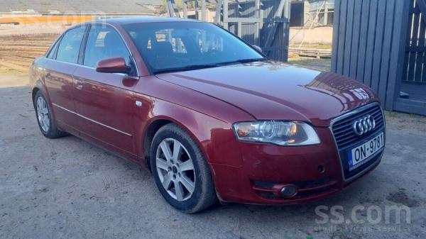 Red Audi A4 2007 in Valmiera, with an engine capacity of 2.00 L and mileage of 260 thousand km for 2100 €, photo 2 on AUTOMOTO.COM.LV