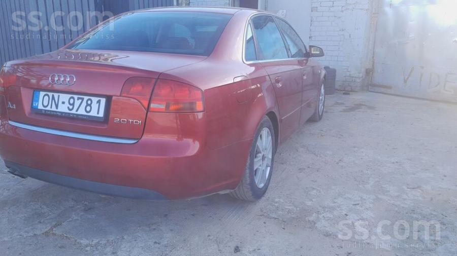 Sarkans Audi A4 2007 Valmiera, ar dzinēja tilpumu 2.00 L un nobraukumu 260 tūkst. km par 2100 €, foto 4 vietnē AUTOMOTO.COM.LV