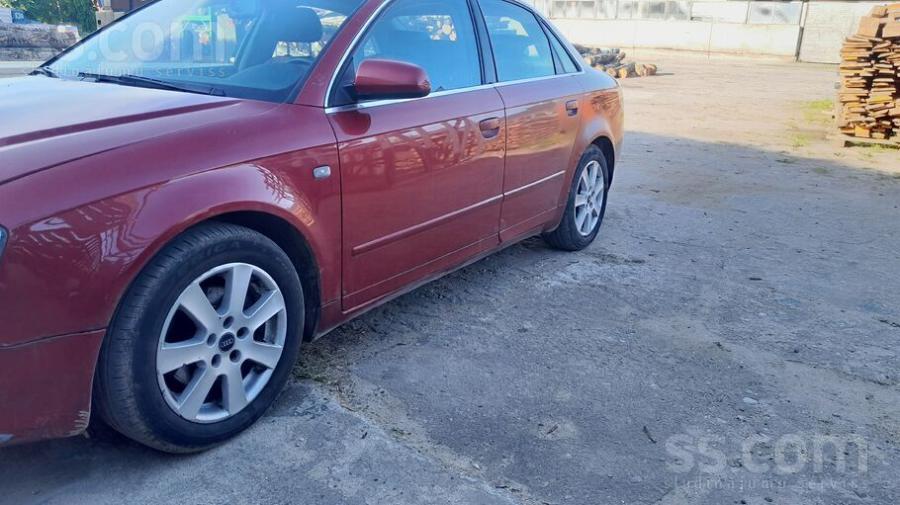 Sarkans Audi A4 2007 Valmiera, ar dzinēja tilpumu 2.00 L un nobraukumu 260 tūkst. km par 2100 €, foto 6 vietnē AUTOMOTO.COM.LV