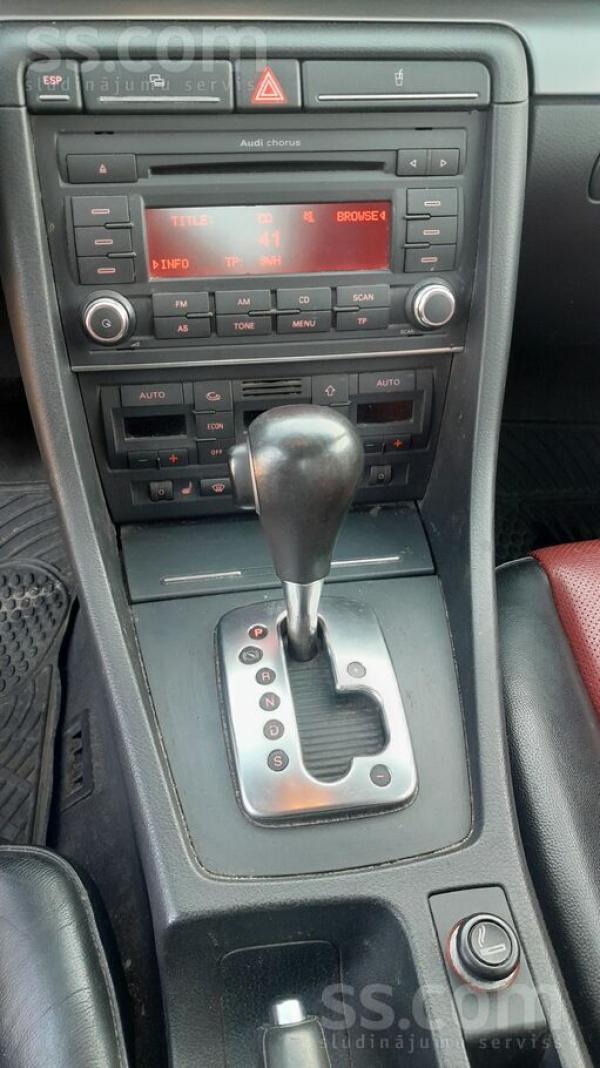Red Audi A4 2007 in Valmiera, with an engine capacity of 2.00 L and mileage of 260 thousand km for 2100 €, photo 10 on AUTOMOTO.COM.LV