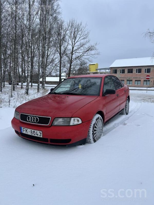Red Audi A4 1995 in Madona, with an engine capacity of 1.80 L and mileage of 364 thousand km for 1100 €, photo 1 on AUTOMOTO.COM.LV