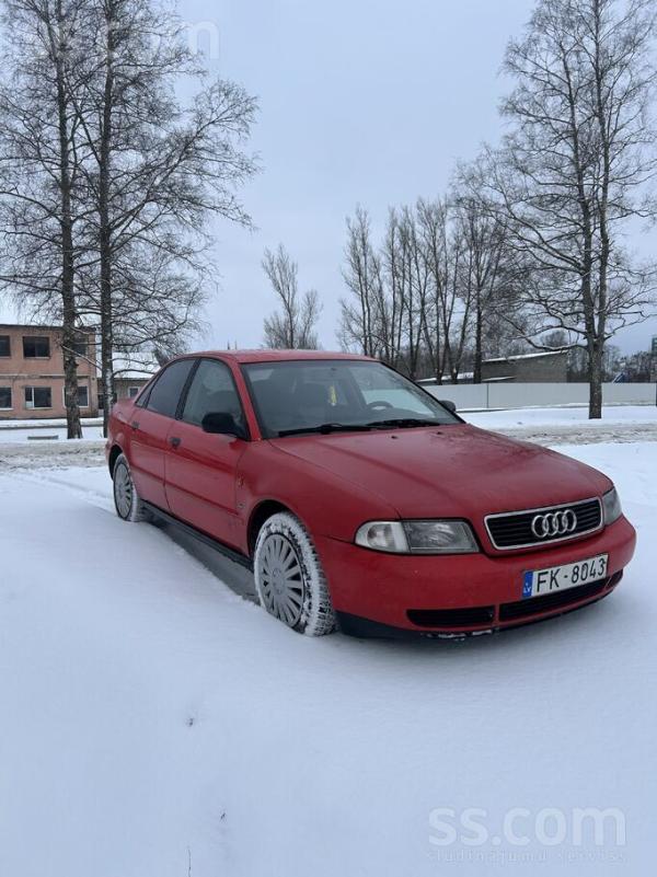 Red Audi A4 1995 in Madona, with an engine capacity of 1.80 L and mileage of 364 thousand km for 1100 €, photo 2 on AUTOMOTO.COM.LV