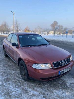 Red Audi A4 1995 in Klaipeda, with an engine capacity of 1.78 L and mileage of 243 thousand km for 450 €, photo  on AUTOMOTO.COM.LV
