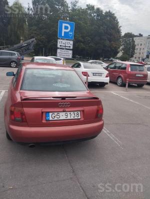 Red Audi A4 1995 in Riga, with an engine capacity of 1.60 L and mileage of 0 thousand km for 500 €, photo 4 on AUTOMOTO.COM.LV