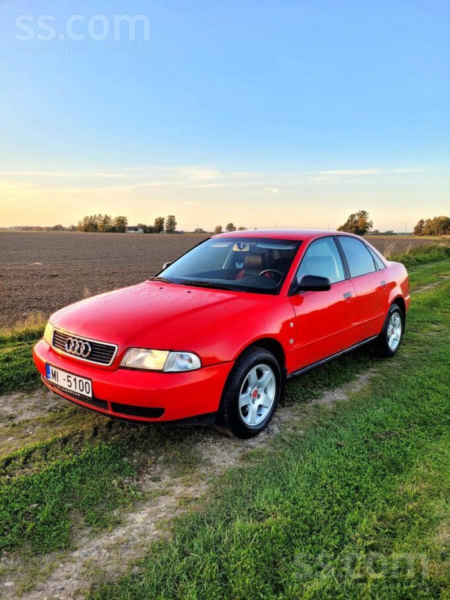 Sarkans Audi A4 1996 Bauska, ar dzinēja tilpumu 1.90 L un nobraukumu 405 tūkst. km par 1390 €, foto 6 vietnē AUTOMOTO.COM.LV