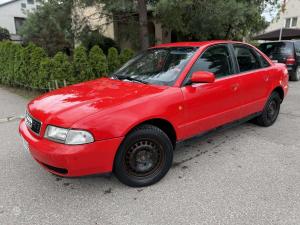Red Audi A4 1997 in Kaunas, with an engine capacity of 1.60 L and mileage of 271 thousand km for 1100 €, photo 3 on AUTOMOTO.COM.LV