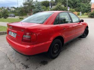 Red Audi A4 1997 in Kaunas, with an engine capacity of 1.60 L and mileage of 271 thousand km for 1100 €, photo 7 on AUTOMOTO.COM.LV