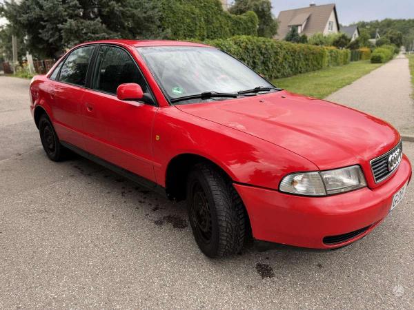 Red Audi A4 1997 in Kaunas, with an engine capacity of 1.60 L and mileage of 271 thousand km for 1100 €, photo 4 on AUTOMOTO.COM.LV