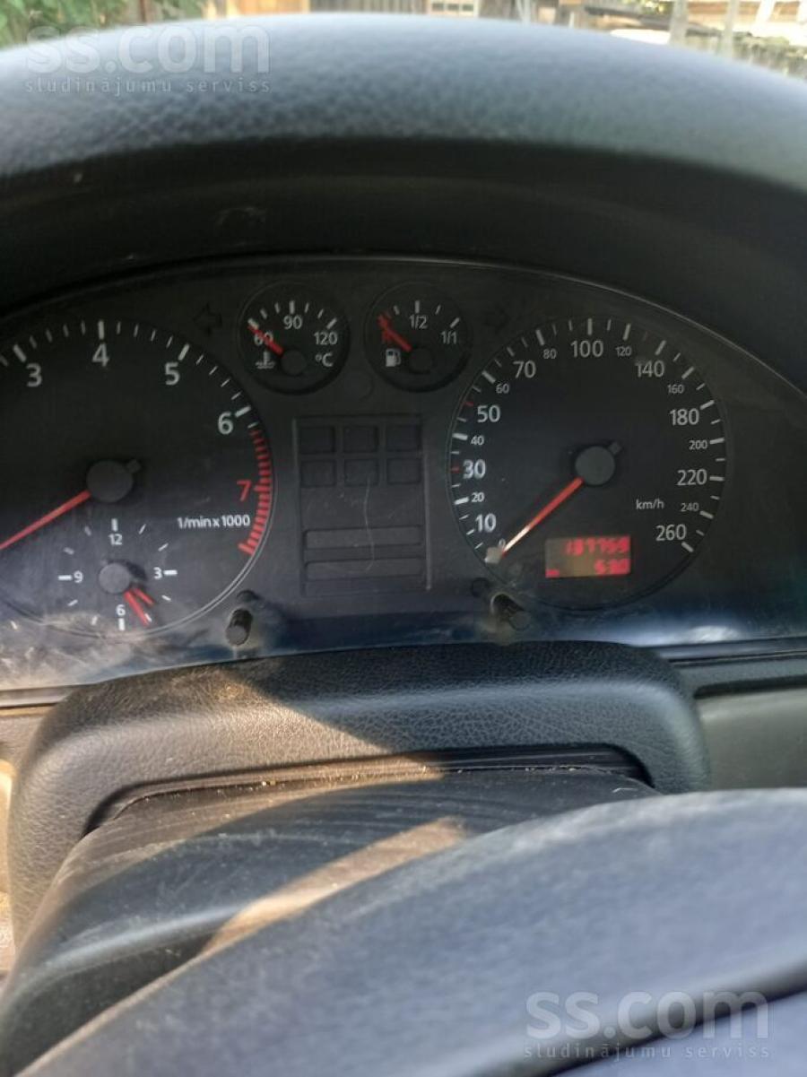 Red Audi A4 1999 in Preili, with an engine capacity of 1.80 L and mileage of 0 thousand km for 530 €, photo 9 on AUTOMOTO.COM.LV