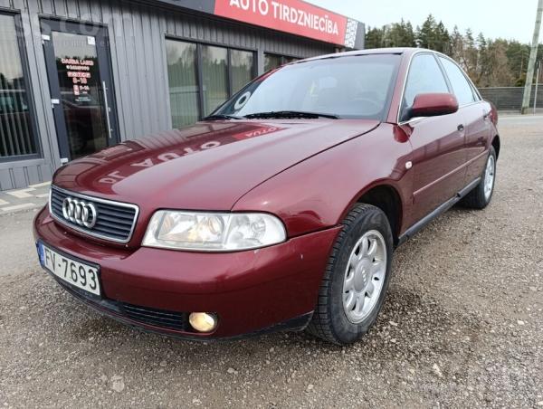 Red Audi A4 2000 in Valmiera, with an engine capacity of 1.80 L and mileage of 223 thousand km for 1250 €, photo 1 on AUTOMOTO.COM.LV