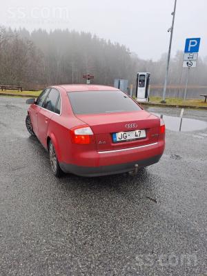 Red Audi A4 2001 in Aluksne, with an engine capacity of 1.90 L and mileage of 587 thousand km for 2350 €, photo 3 on AUTOMOTO.COM.LV