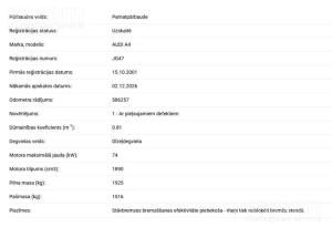 Red Audi A4 2001 in Aluksne, with an engine capacity of 1.90 L and mileage of 587 thousand km for 2350 €, photo 11 on AUTOMOTO.COM.LV