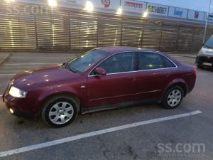 Red Audi A4 2001 in Riga, with an engine capacity of 2.00 L and mileage of 204 thousand km for 1250 €, photo  on AUTOMOTO.COM.LV