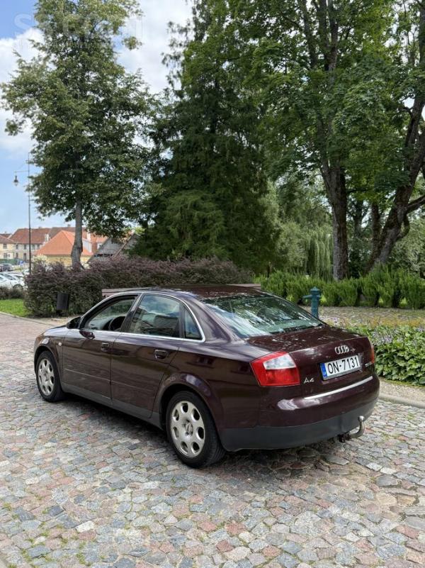Red Audi A4 2002 in Kuldiga, with an engine capacity of 1.90 L and mileage of 302 thousand km for 1300 €, photo 2 on AUTOMOTO.COM.LV