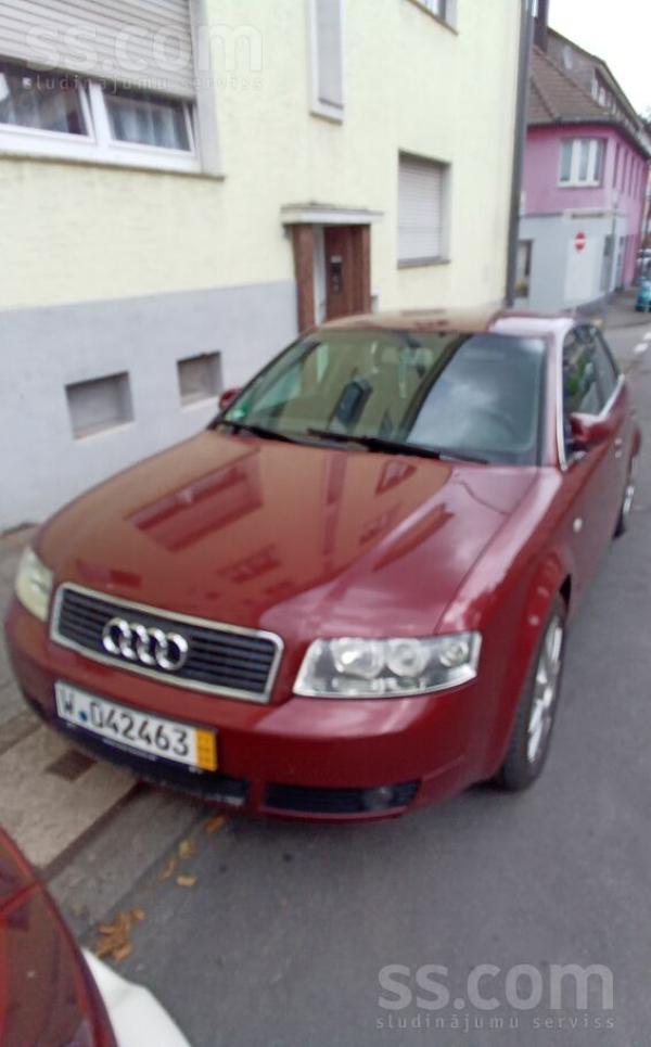 Red Audi A4 2004 in Riga, with an engine capacity of 1.90 L and mileage of 305 thousand km for 1999 €, photo 1 on AUTOMOTO.COM.LV