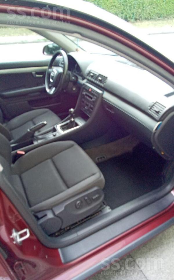 Red Audi A4 2004 in Riga, with an engine capacity of 1.90 L and mileage of 305 thousand km for 1999 €, photo 5 on AUTOMOTO.COM.LV