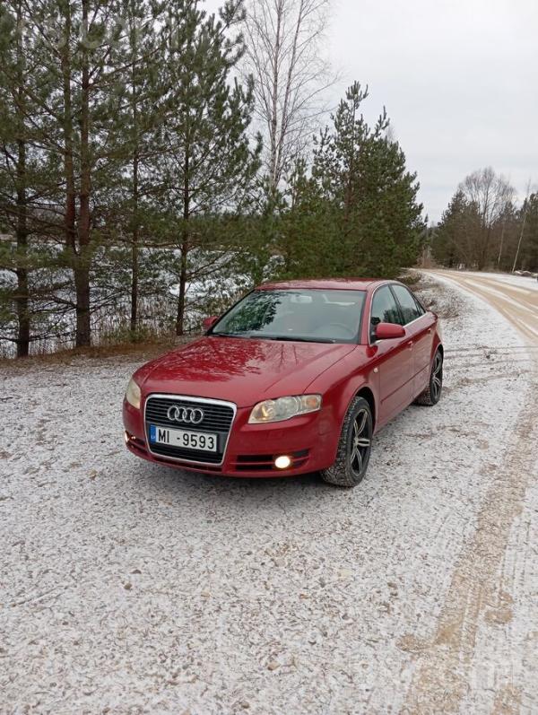 Red Audi A4 2005 in Madona, with an engine capacity of 2.00 L and mileage of 245 thousand km for 2050 €, photo 1 on AUTOMOTO.COM.LV
