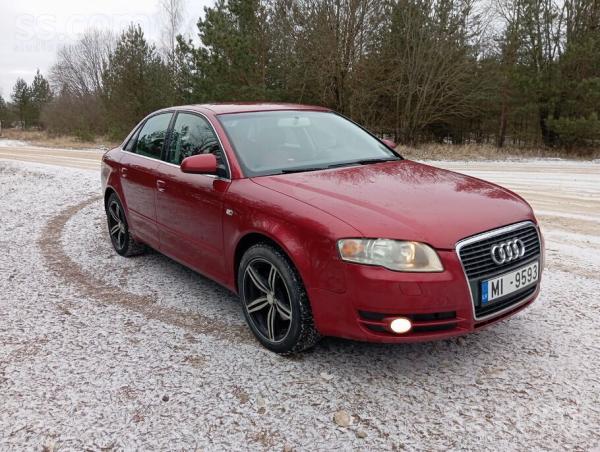 Red Audi A4 2005 in Madona, with an engine capacity of 2.00 L and mileage of 245 thousand km for 2050 €, photo 2 on AUTOMOTO.COM.LV