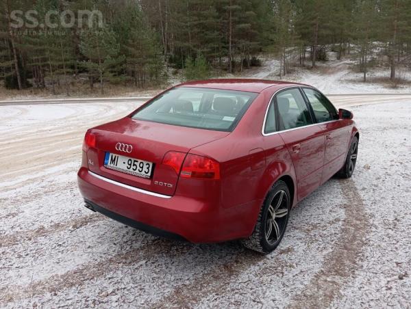 Red Audi A4 2005 in Madona, with an engine capacity of 2.00 L and mileage of 245 thousand km for 2050 €, photo 3 on AUTOMOTO.COM.LV
