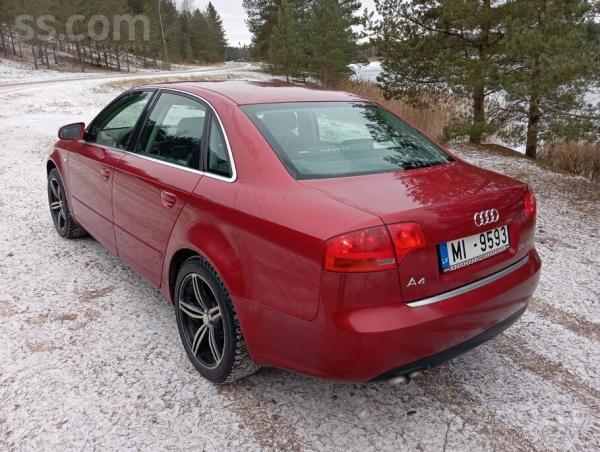 Red Audi A4 2005 in Madona, with an engine capacity of 2.00 L and mileage of 245 thousand km for 2050 €, photo 4 on AUTOMOTO.COM.LV