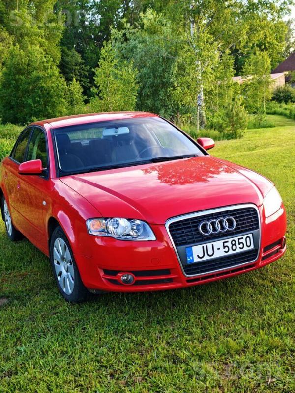 Red Audi A4 2005 in Aizkraukle, with an engine capacity of 1.60 L and mileage of 136 thousand km for 2900 €, photo 1 on AUTOMOTO.COM.LV