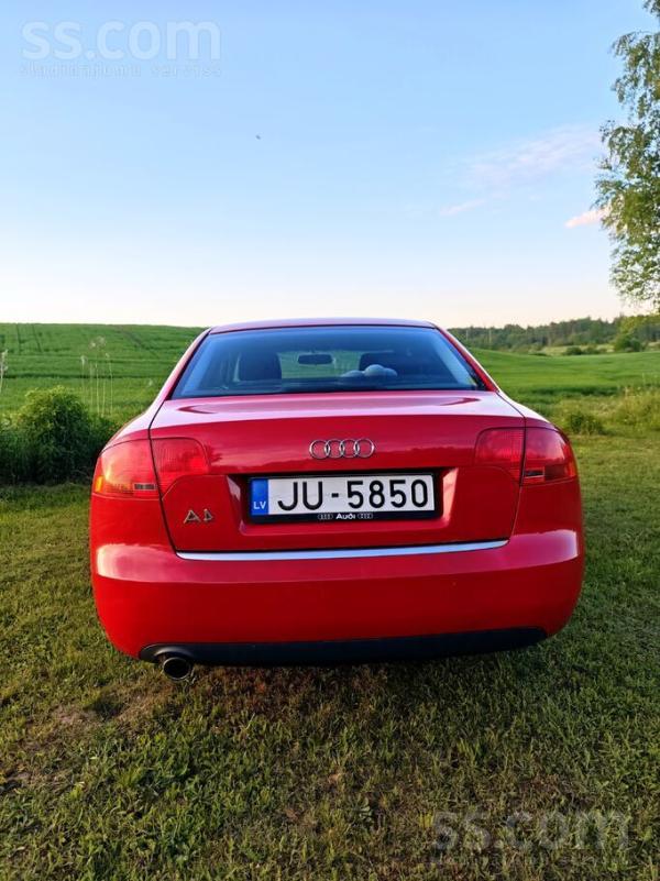 Red Audi A4 2005 in Aizkraukle, with an engine capacity of 1.60 L and mileage of 136 thousand km for 2900 €, photo 3 on AUTOMOTO.COM.LV