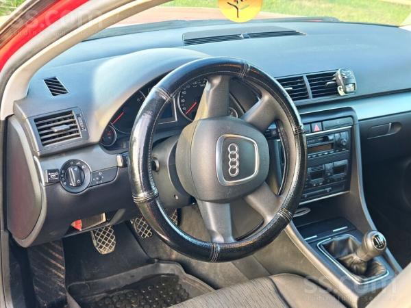 Red Audi A4 2005 in Aizkraukle, with an engine capacity of 1.60 L and mileage of 136 thousand km for 2900 €, photo 7 on AUTOMOTO.COM.LV