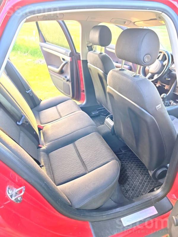 Red Audi A4 2005 in Aizkraukle, with an engine capacity of 1.60 L and mileage of 136 thousand km for 2900 €, photo 8 on AUTOMOTO.COM.LV
