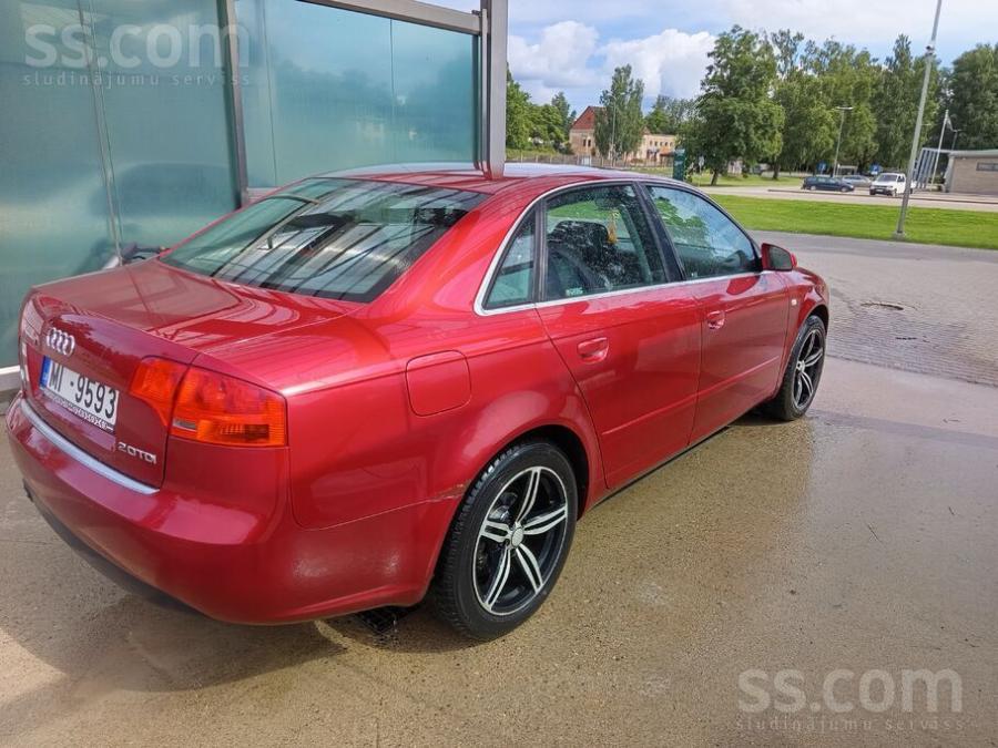 Sarkans Audi A4 2005 Madona, ar dzinēja tilpumu 2.00 L un nobraukumu 248 tūkst. km par 1400 €, foto 3 vietnē AUTOMOTO.COM.LV