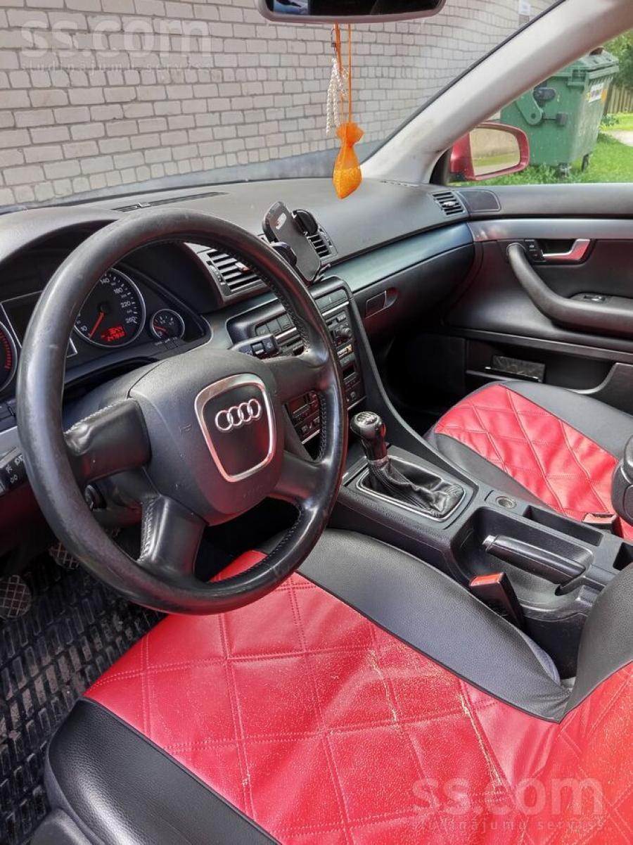 Sarkans Audi A4 2005 Madona, ar dzinēja tilpumu 2.00 L un nobraukumu 248 tūkst. km par 1400 €, foto 7 vietnē AUTOMOTO.COM.LV