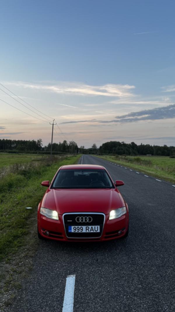 Red Audi A4 2005 in Narva-Joesuu, with an engine capacity of 2.00 L and mileage of 283 thousand km for 3700 €, photo 3 on AUTOMOTO.COM.LV
