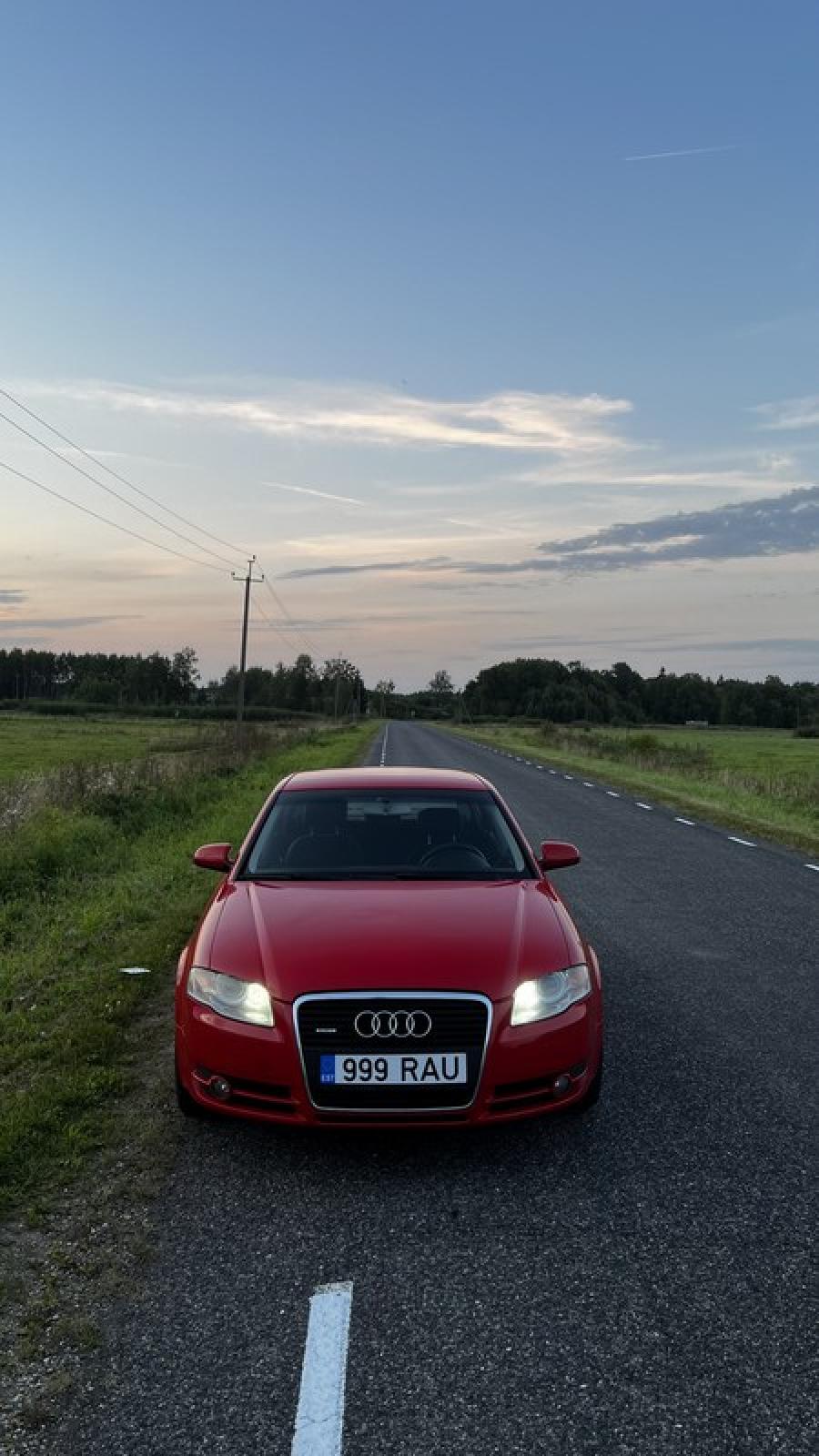 Red Audi A4 2005 in Narva-Joesuu, with an engine capacity of 2.00 L and mileage of 283 thousand km for 3700 €, photo 10 on AUTOMOTO.COM.LV