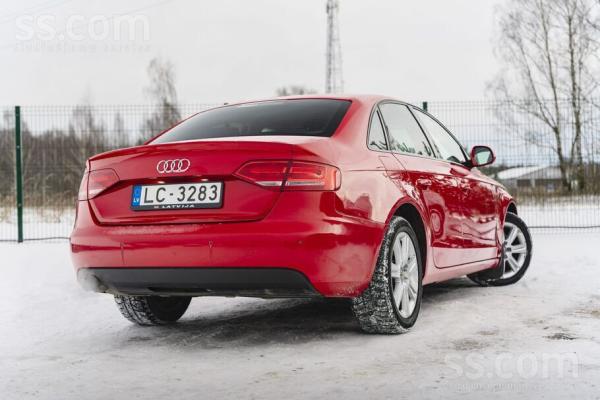 Red Audi A4 2008 in Riga, with an engine capacity of 1.80 L and mileage of 201 thousand km for 5590 €, photo 6 on AUTOMOTO.COM.LV