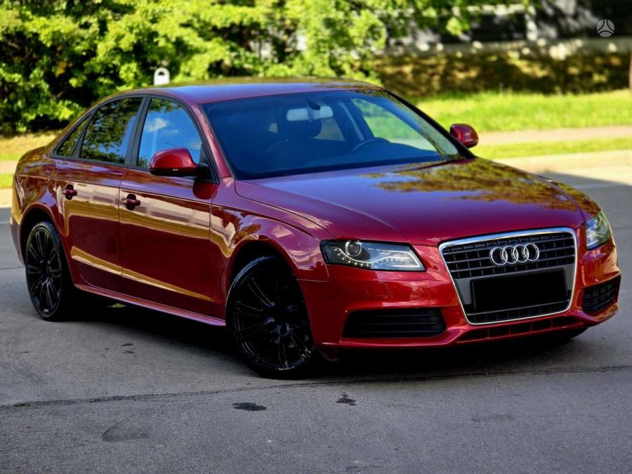 Sarkans Audi A4 2008 Radviliškis, ar dzinēja tilpumu 1.98 L un nobraukumu 255 tūkst. km par 4900 €, foto 4 vietnē AUTOMOTO.COM.LV
